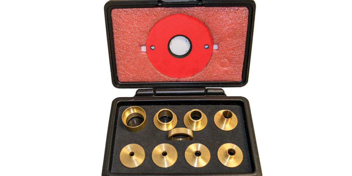 SawStop RT-TGS 9 Pc Brass Precision Template Guide Set — Taco Tools